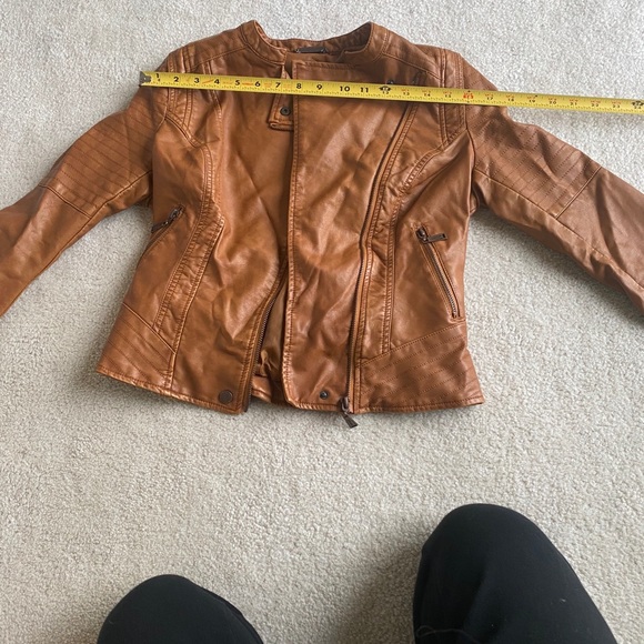 Jackets & Coats | Chestnut Faux Leather Jacket Xs | Poshmark